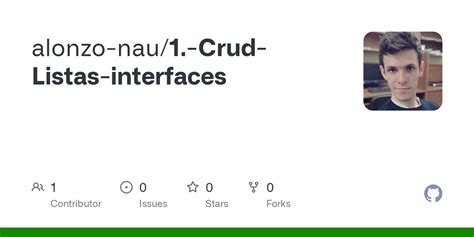 GitHub Alonzo Nau Crud Listas Interfaces