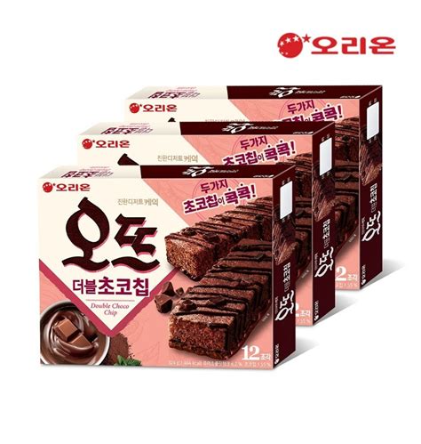 G 오리온 오뜨 더블초코칩 12P 324g x 3개 티몬