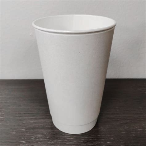 16 Oz Blank Recyclable Double Walled Paper Cup The Cup Store