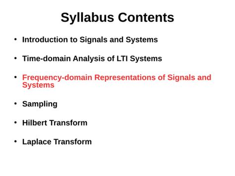 3 Frequency Domain Representation Of Signals And Systems Pdf