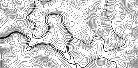 Topography Map Background Vector Banner Topography Map Background Vector Geographic Contour