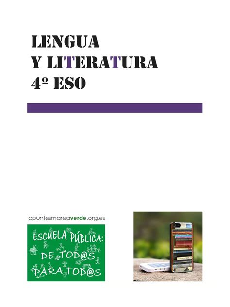 Lengua Y Literatura 4º Eso Pdf Comillas Comunicación