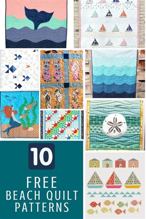 10 Free Beach Y Quilts Sewing With Scraps Beach Quilt Beach Themed