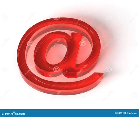 Email Symbol Red At Stock Illustration Illustration Of Communication