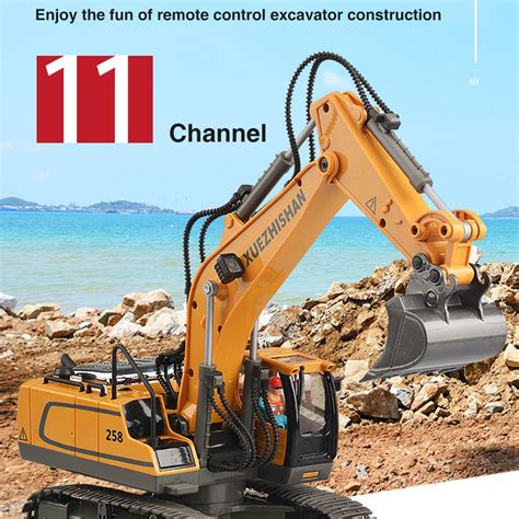 Excavator Toy Remote Control Construction Vehicles Digger Toys Large