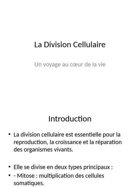 Division Cellulaire Pdf