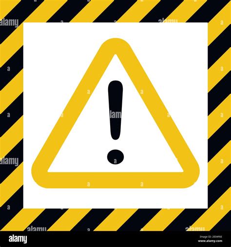 Símbolo De Peligro Signo De Exclamación Construcción De Precaución De