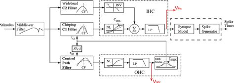 Schematic Diagram Of The Auditory Periphery Model Used To Calculate The