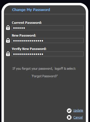 Changing Resetting Your Password