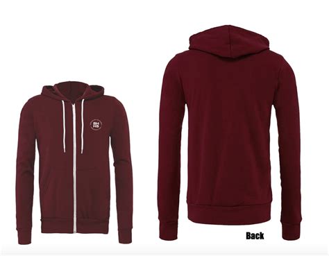 Womens Fleece Lined Zip Up Hoodie Gaby Conte Designs