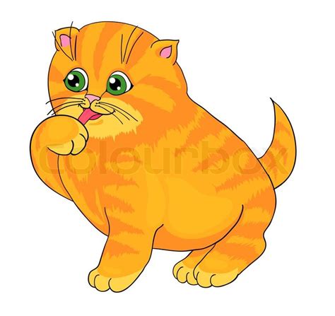 Cartoon Cat Stock Vector Colourbox