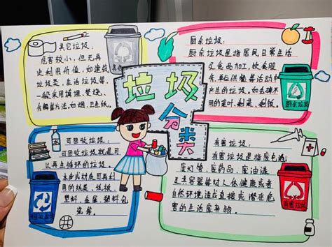 关于垃圾分类手抄报简单又漂亮 垃圾分类手抄报绘画