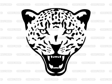Leopard Face Svg Dxf Png Eps Jpeg Etsy