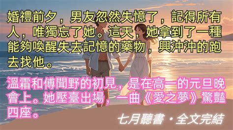 完結小說【春信不至夜鶯來】婚禮前夕，男友忽然失憶了，記得所有人，唯獨忘了她。這天，她拿到了一種能夠喚醒失去記憶的藥物，跑去找他。溫霜 傅聞