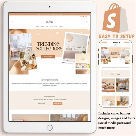 shopify template shopify design website theme online store etsy
