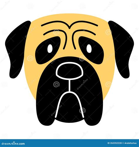 矢量图可爱狗图标插图 向量例证 插画 包括有 大型猛犬 英语 乱画 模式 概念 微型 艺术 263352228