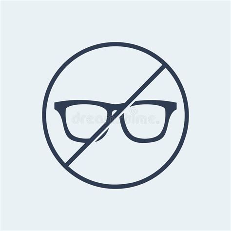 No Glasses Sign Stock Vector Illustration Of Frame 314199180