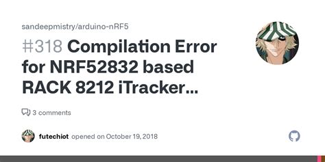 Compilation Error For NRF52832 Based RACK 8212 ITracker Board