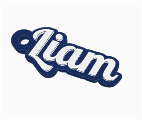 stl file liam keychain non multimateriall ・template to download and 3d