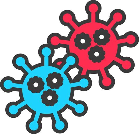 Infection Virus Icon Outline Style 10828560 Vector Art At Vecteezy