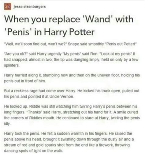 Penis Out Potter Rharrypotter