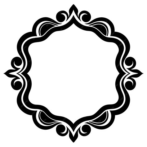 Make An Ornamental Frame Morden Vector On A White Backdrop Uniformly
