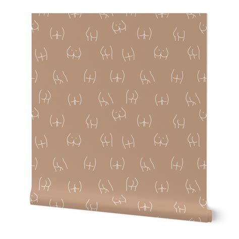 Boho Booty Body Positive Vibes Wallpaper Spoonflower