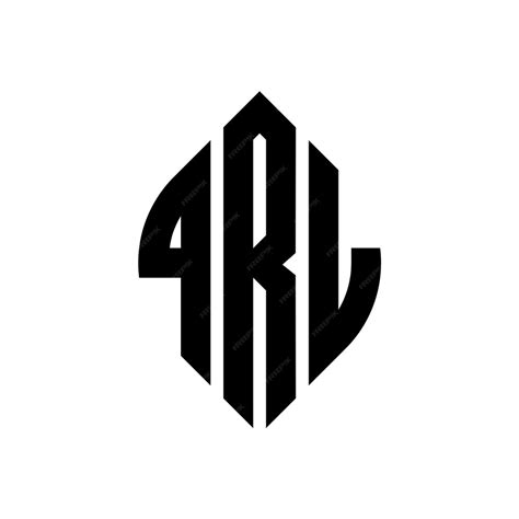 Diseño Del Logotipo De La Letra Del Círculo Qrl Con Forma De Círculo Y