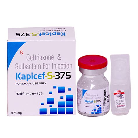 Ceftriaxone And Sulbactam 375mg