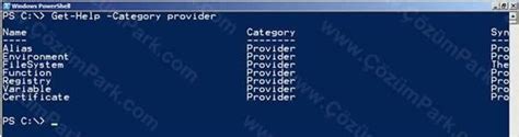 windows powershell Üzerinde cmdlet pipeline scripting kullanımı