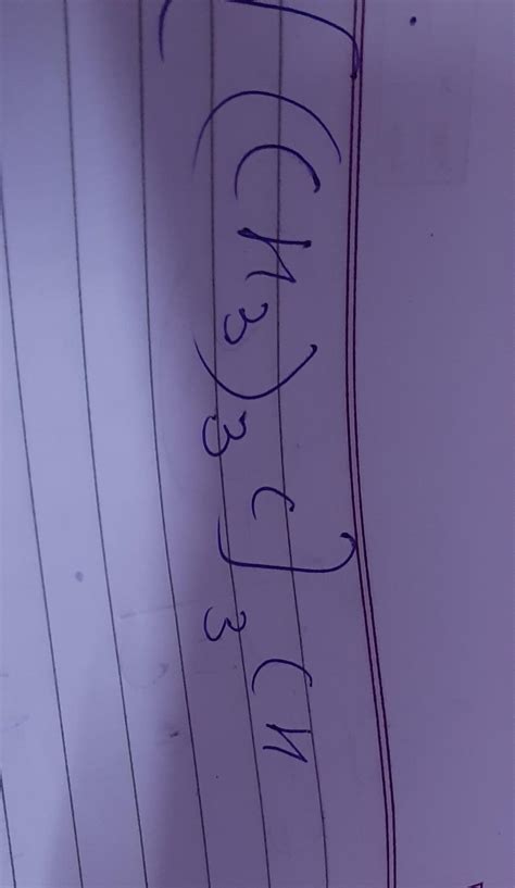 Iupac Name Of [ Ch3 3c]3ch