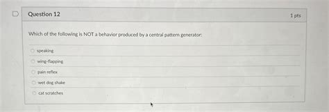 Solved Question 121 PtsWhich Of The Following Is NOT A Chegg