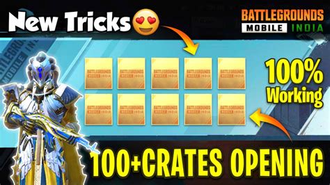 New 3 Crate Opening Tricks In Bgmi🤩 Bgmi Crate Opening Tricks Tamil