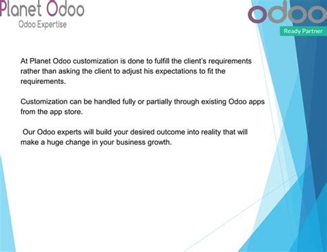Odoo Customization And Implementation Ppt