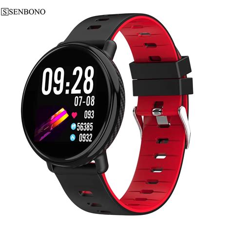 SENBONO K1 Smart watch IP68 waterproof IPS Color Screen Heart rate ...