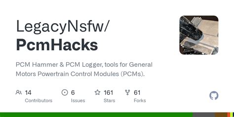 GitHub LegacyNsfw PcmHacks PCM Hammer PCM Logger Tools For