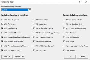 How To Create Minidumps Using Visual Studio WinDbg And Exception
