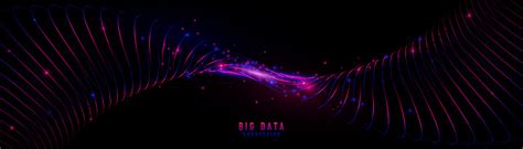 자홍색과 파란색으로 빛나는 흐름 물결 모양 선 입자가 있는 추상적인 배경입니다 미래형 연결 기술 빅데이터 연결 네트워크 0명에 대한 스톡 벡터 아트 및 기타 이미지 Istock