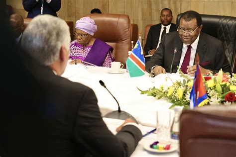 Recibe Presidente De Namibia A Su Homólogo De Cuba Fotos Video