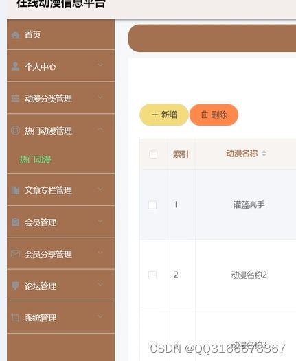 基于nodejs python vue的在线动漫信息网站 CSDN博客