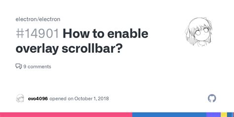 How To Enable Overlay Scrollbar Issue Electron Electron