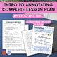 Intro To Annotating Full Lesson Apply To Any Text By ELA Excitement
