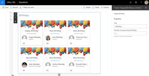 Birthday Spfx Web Part Azure Function Msgraph Pnppnpjs João Mendes