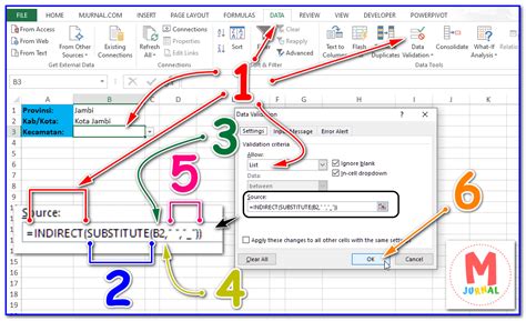 Cara Membuat Dependent Dropdown List Bertingkat Excel M Jurnal