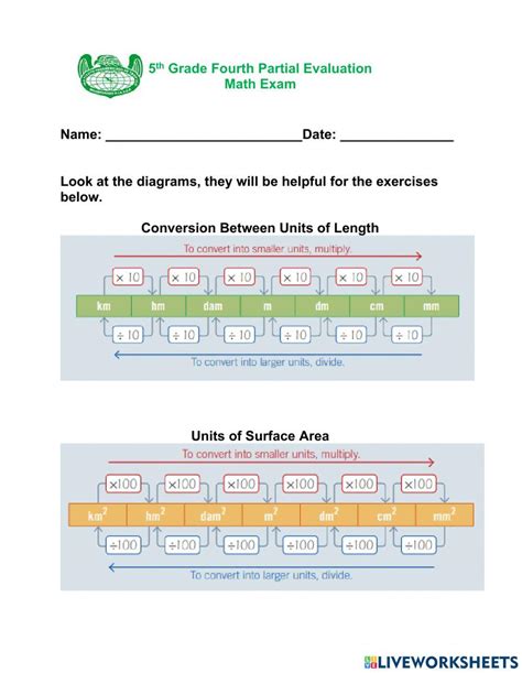 4th Partial Math Worksheet Live Worksheets