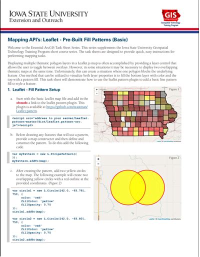 Mapping API S Leaflet Pre Built Fill Patterns Basic