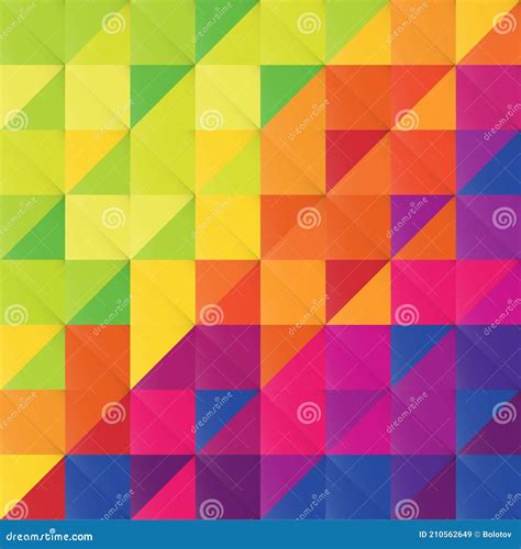 Colorful Multi Colored Triangles3d Pattern Abstract Colorful