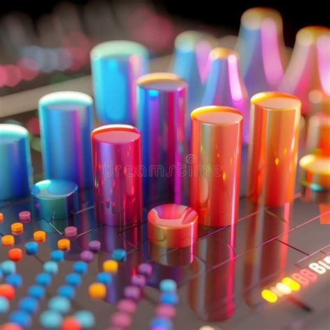 3d Render Icon Histogram With Colorful 3d Elements Showcasing Data