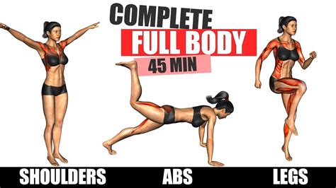 45 Minute Full Body Workout Fat Burning Youtube