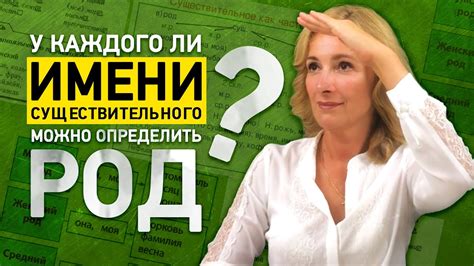 Как определить существительное общего рода Общий род в именах